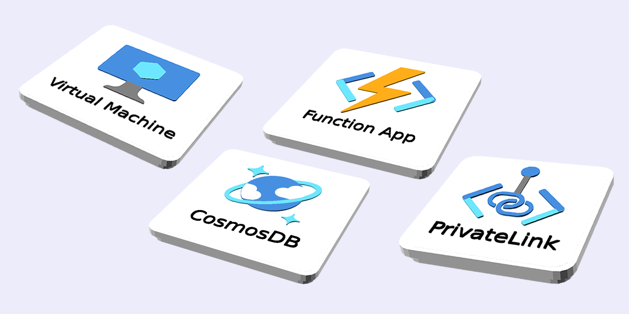 Azure Services Whiteboard Magnets | 3D models of Azure cloud services ...